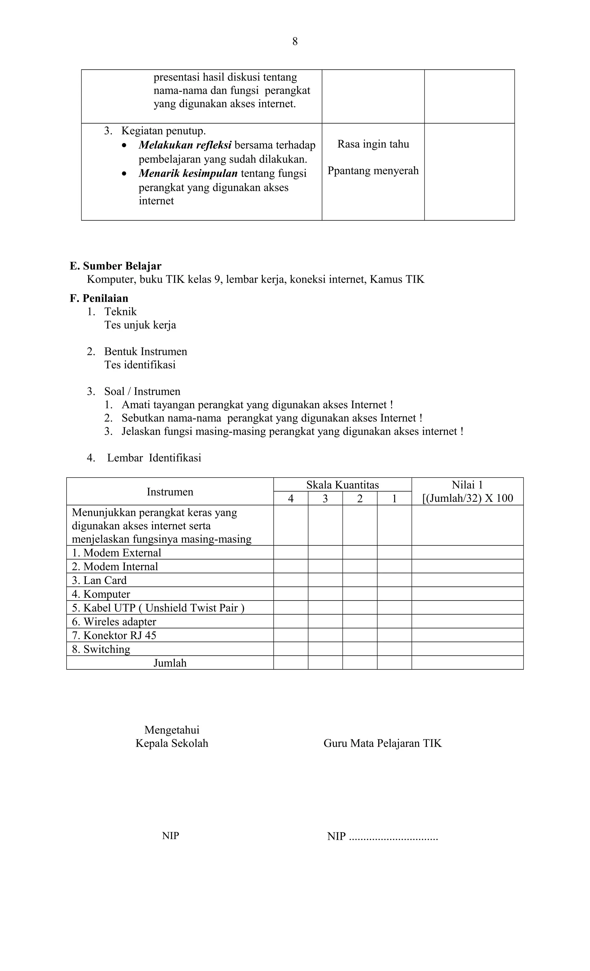 Rpp tik-berkarakter-kelas-9-sem-i1 | DOC