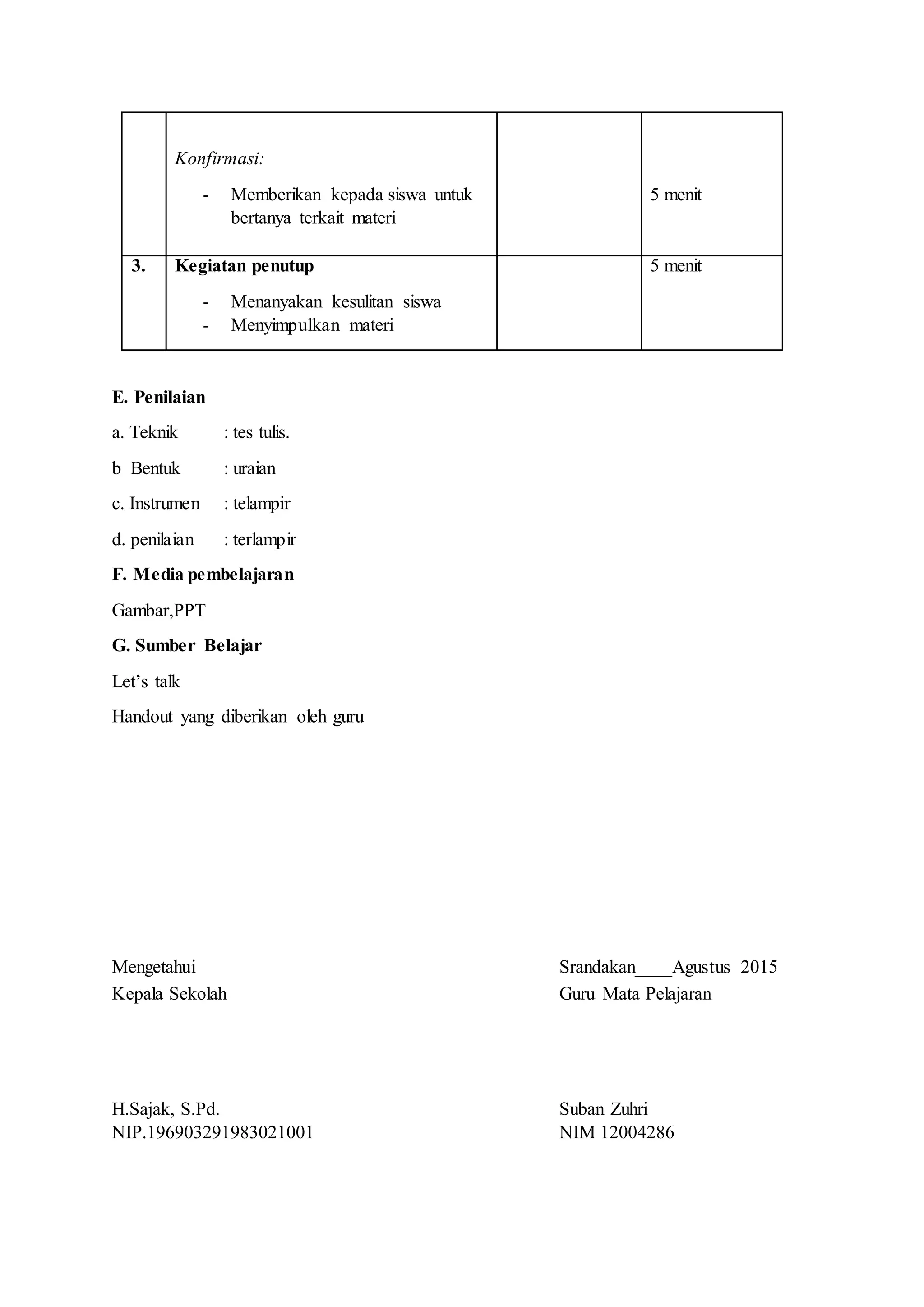 Rpp descriptive | DOCX