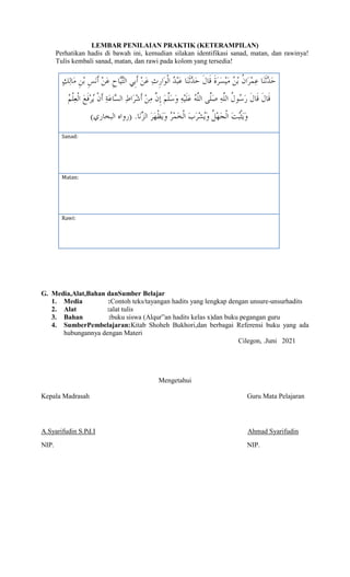 RPP 01 QURDIS X UNSUR HADIS.pdf