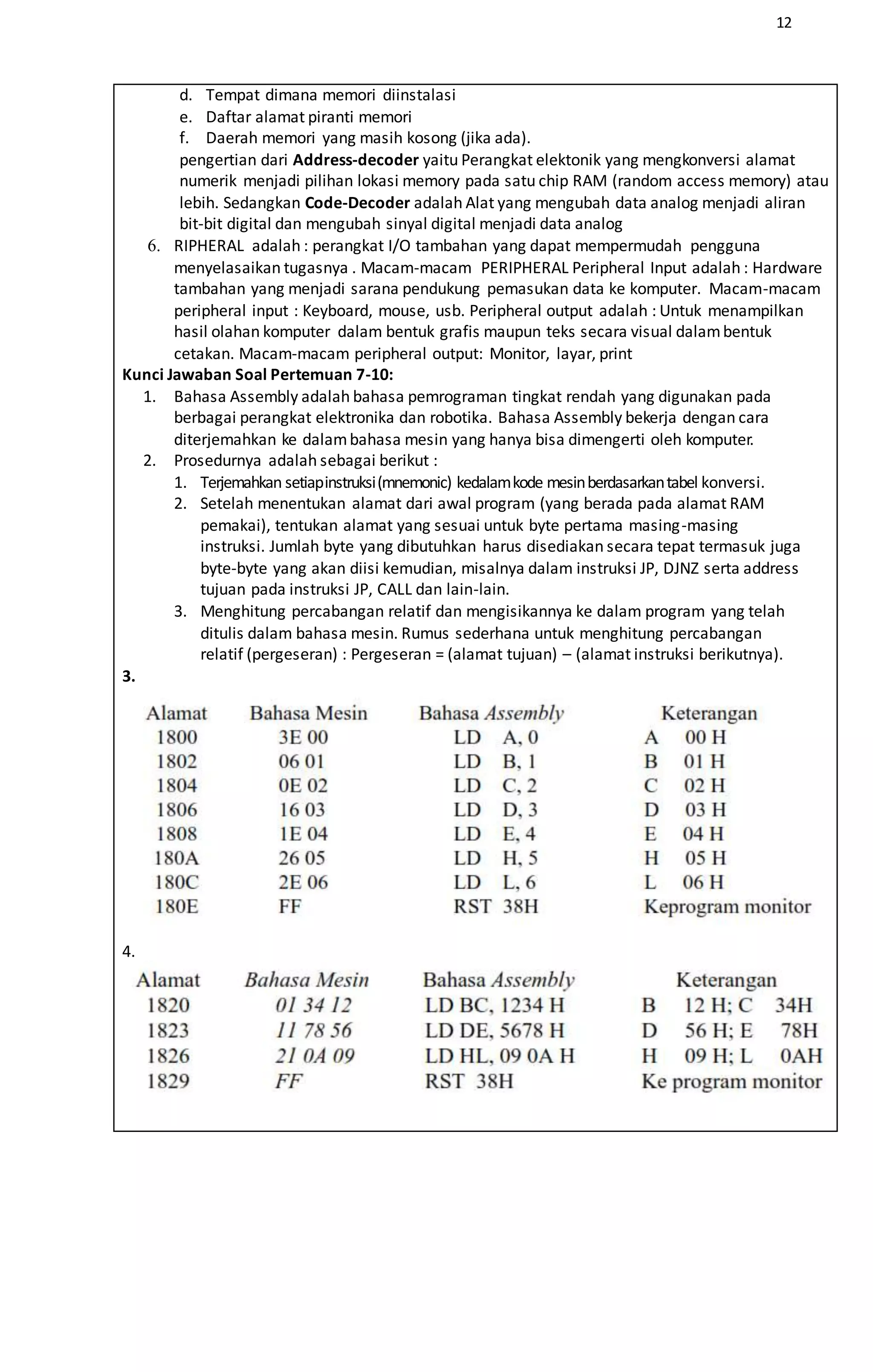Rpp 1 microprosesor kd 3.1 | PDF