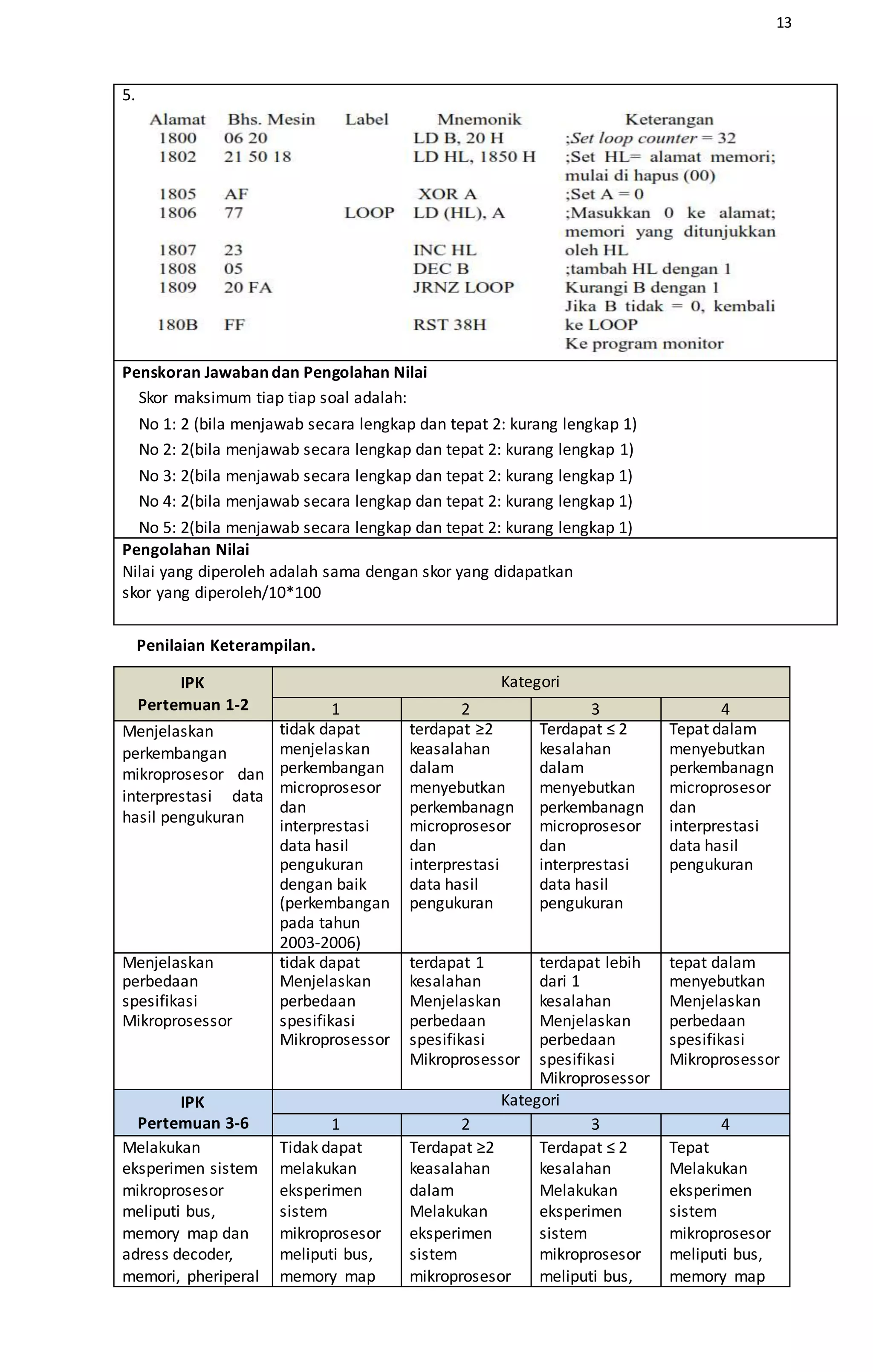 Rpp 1 microprosesor kd 3.1 | PDF