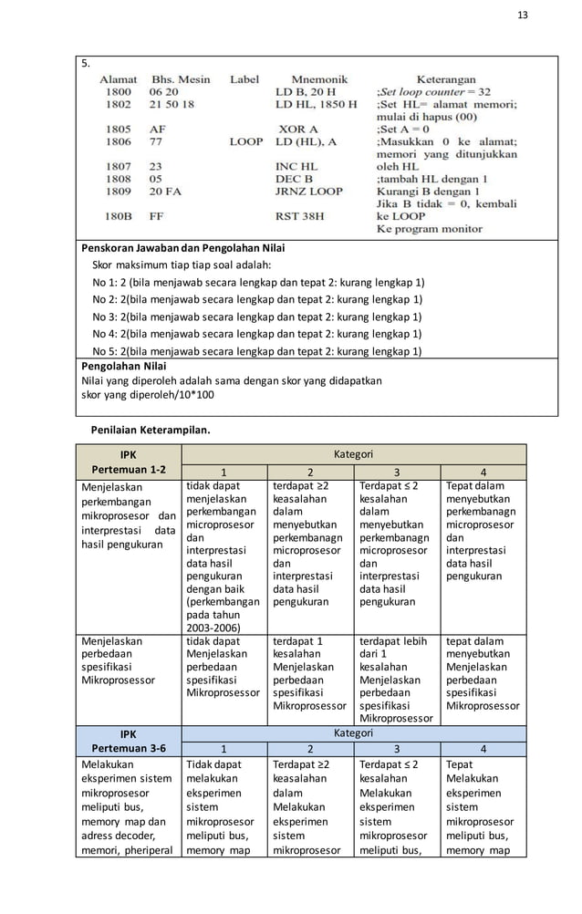 Rpp 1 microprosesor kd 3.1 | PDF