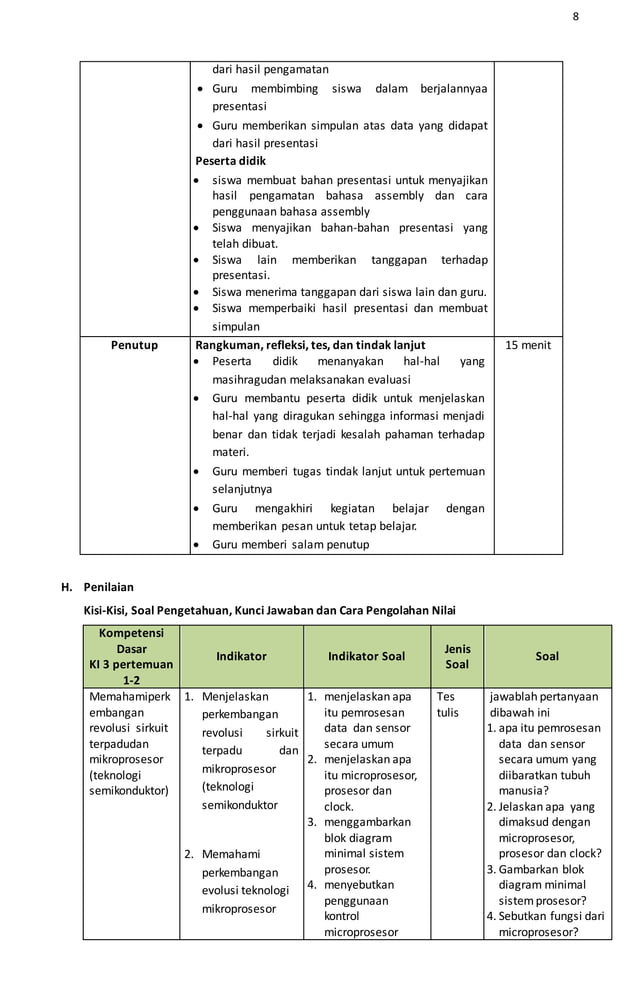Rpp 1 microprosesor kd 3.1 | PDF