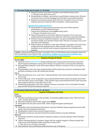 RENCANA PELAKSANAAN PEMBELAJARAN (RPP) Perpangkatan dan Bentuk Akar | DOCX