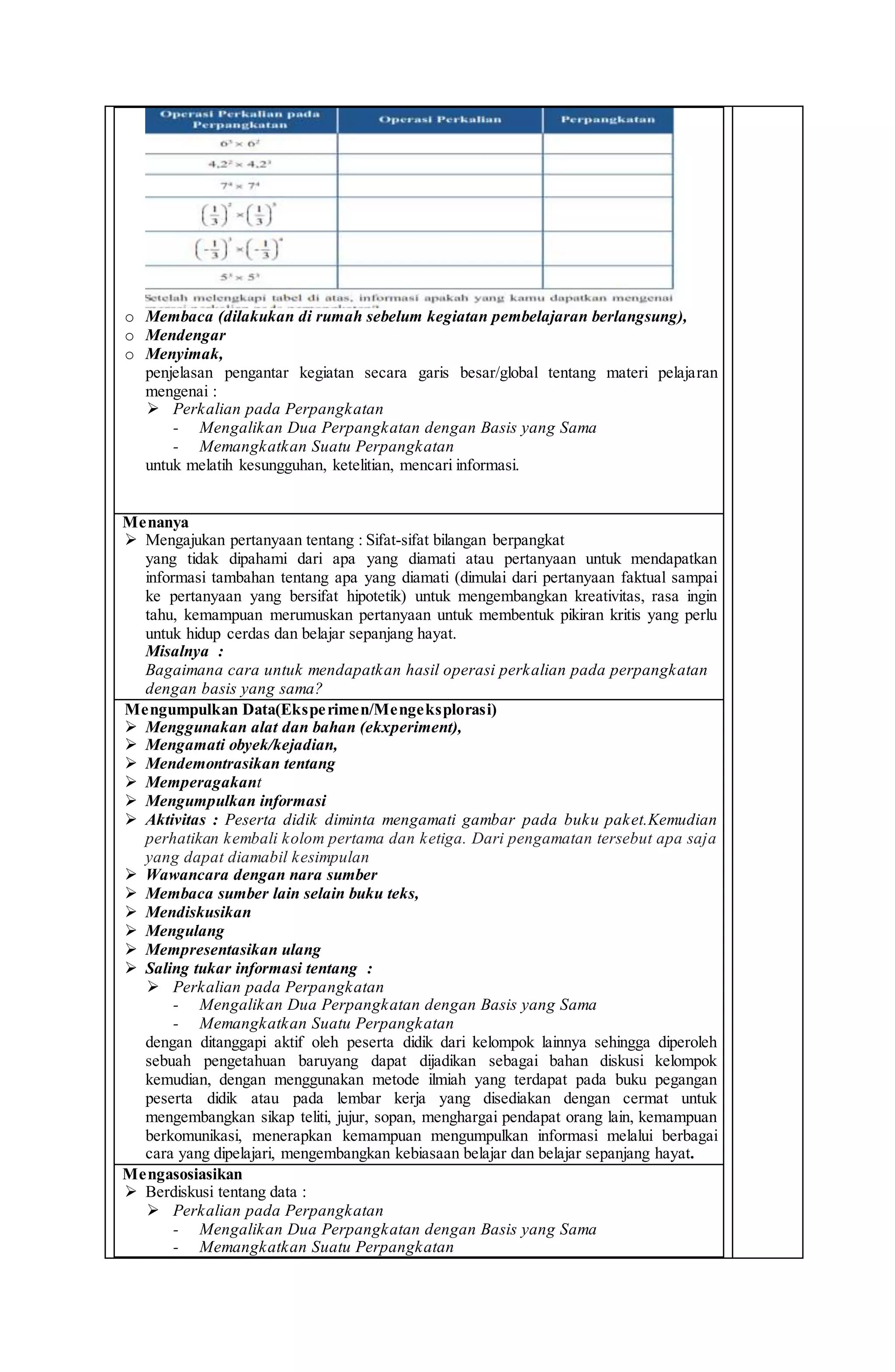 Rpp 1 bentuk pangkat dan akar kuadrat (1) | DOC