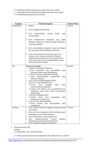 Rpp 1 spl dan nilai mutlak | PDF