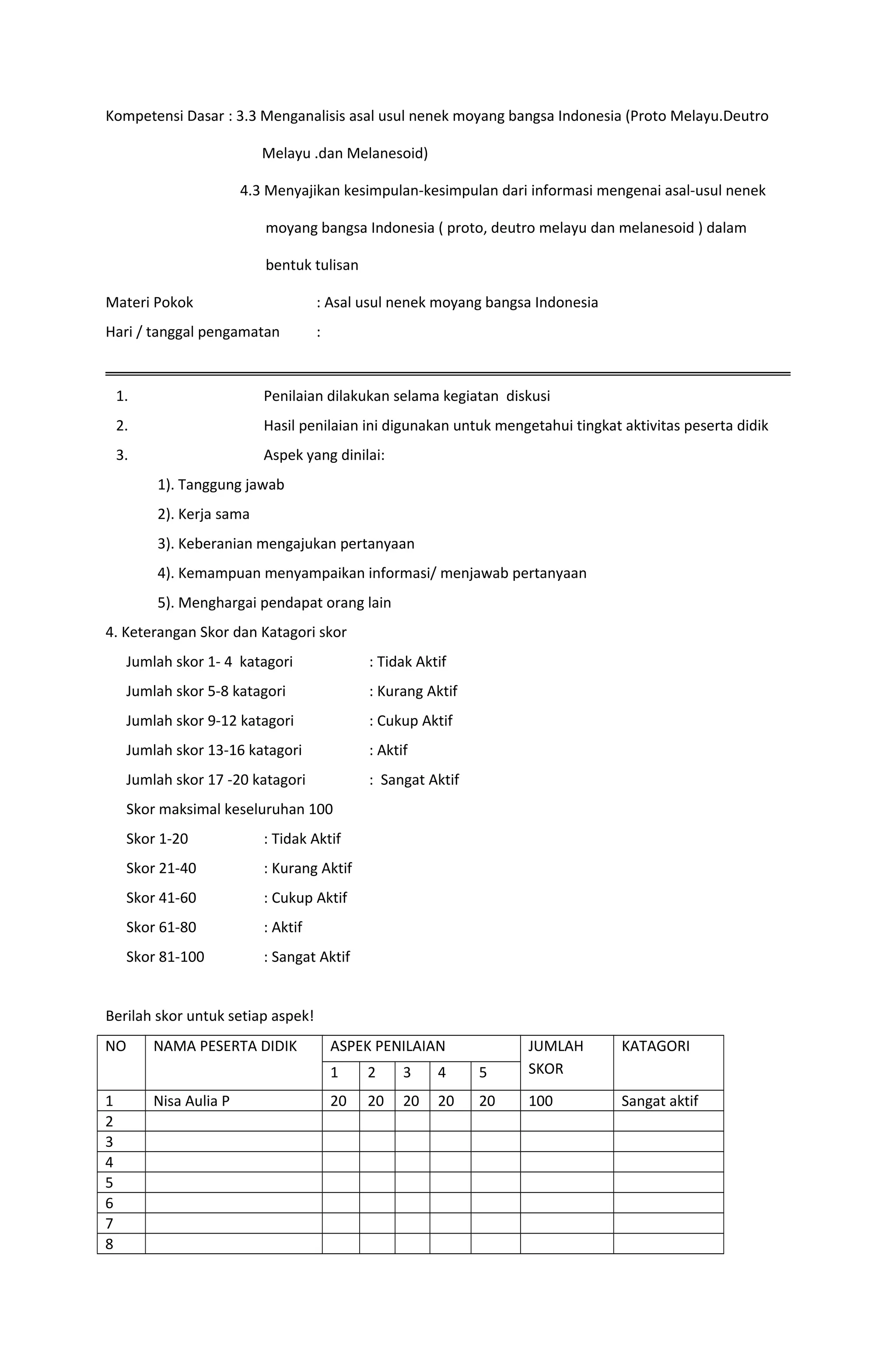 Rpp 10 proto deutro melayu | DOC