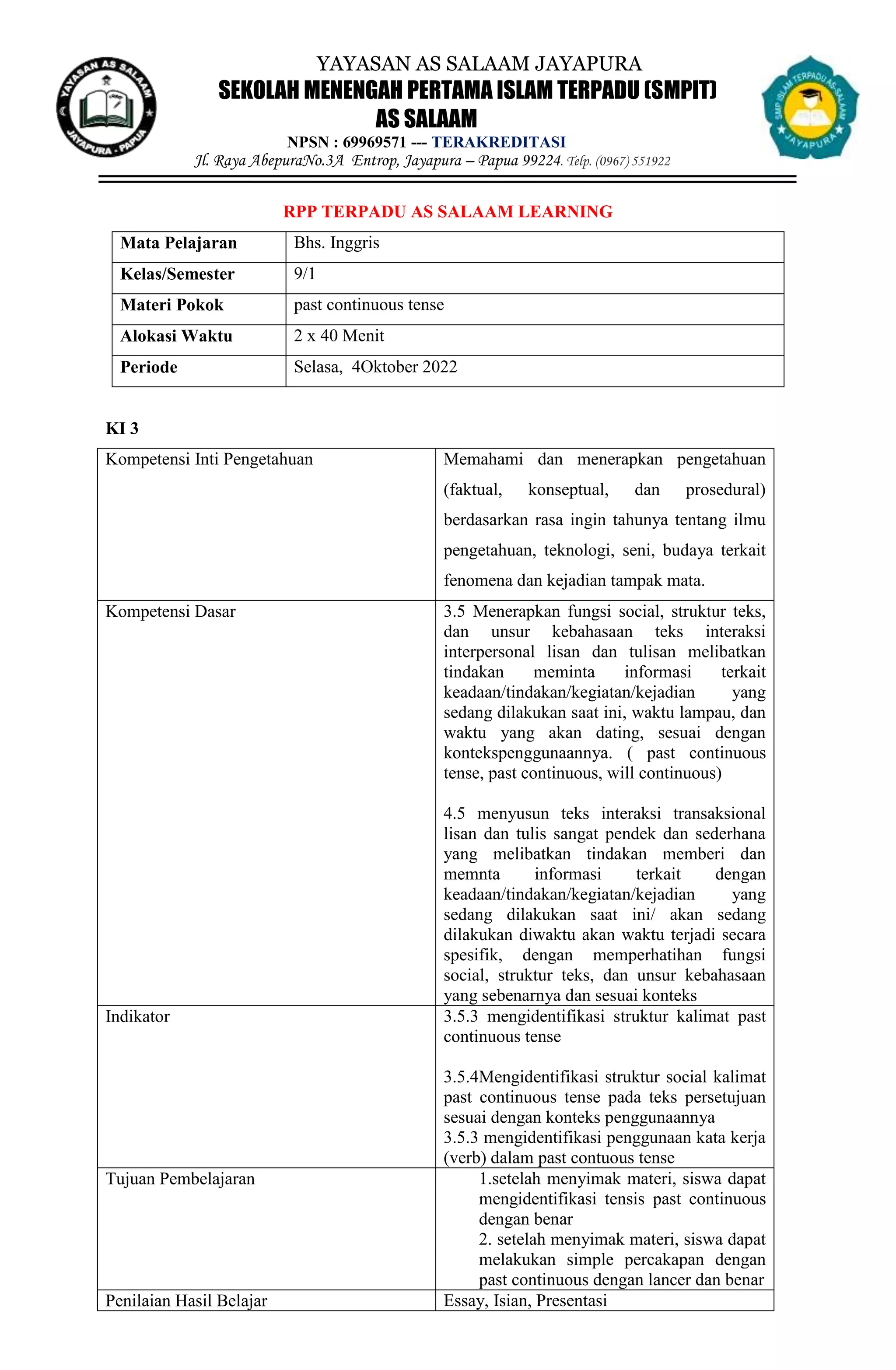 RPP1 e 9, 2022 - bab 5 - Copy - Copy.docx