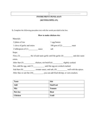 Rpp Procedure Text Pdf