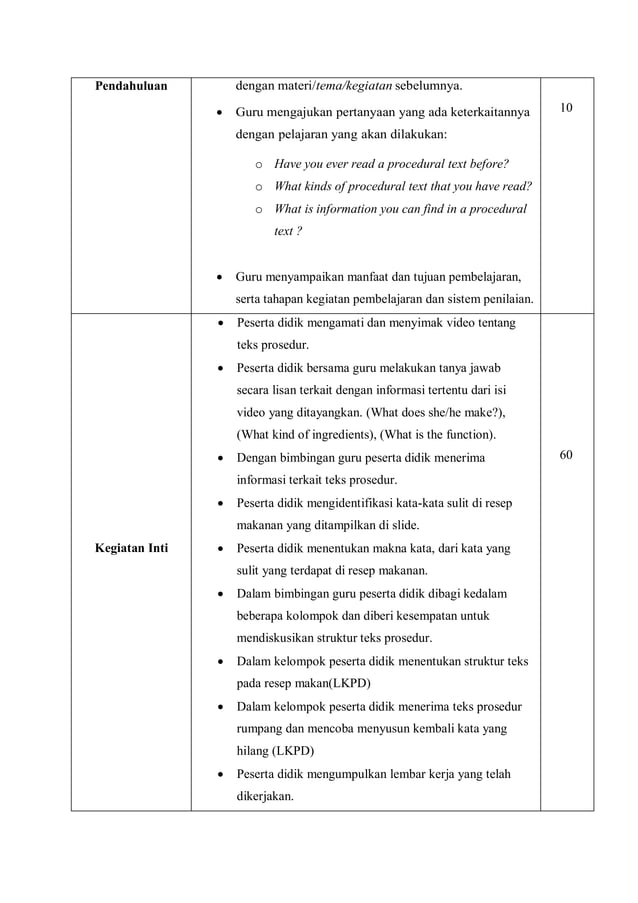 Rpp procedure text | PDF