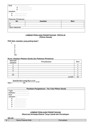 Rpp 1 lb. ipa 7. s1. kd 1. 3 objek ipa dan pengamatannya | PDF