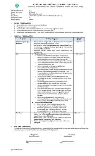 RPP 1 Lembar Kelas 4 Tema 6.docx