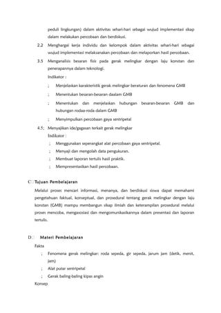 CONTOH RPP 2013 GERAK MELINGKAR | RTF