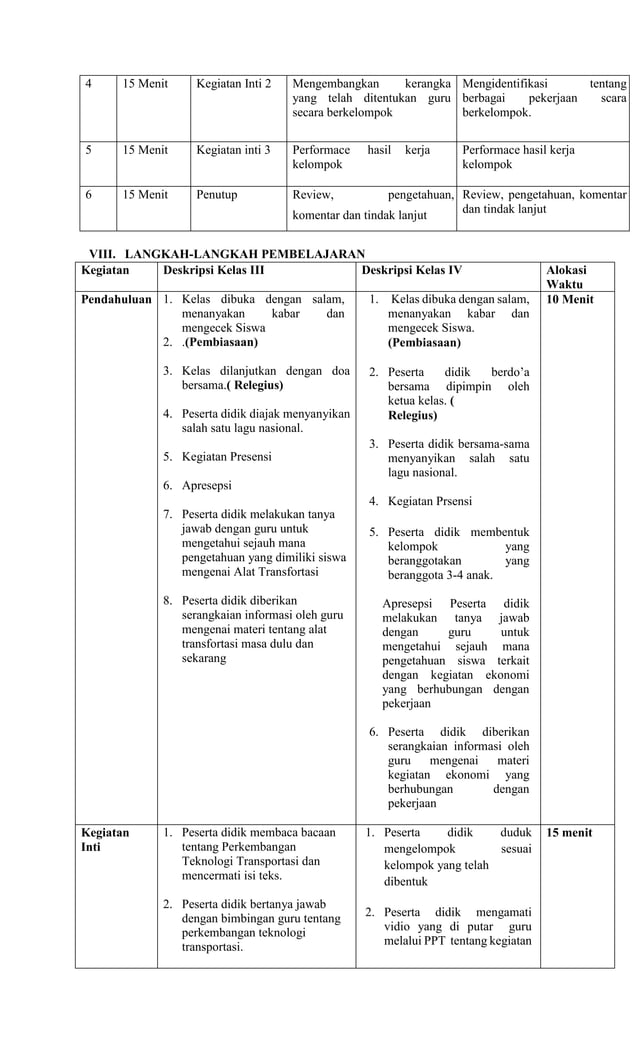 pembelajaran kelas rangkap model pembelajaran 221 pkr ut | DOCX