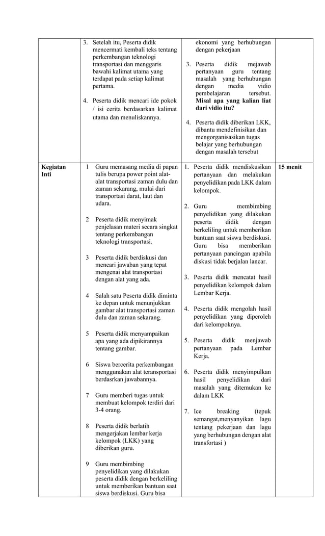 pembelajaran kelas rangkap model pembelajaran 221 pkr ut | DOCX