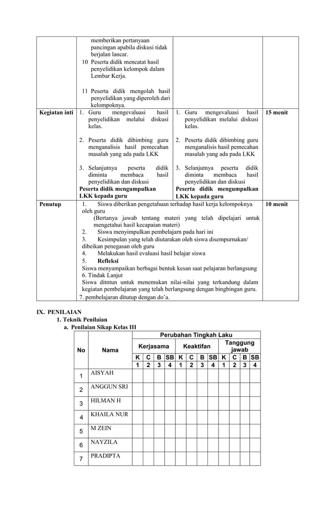 pembelajaran kelas rangkap model pembelajaran 221 pkr ut | DOCX