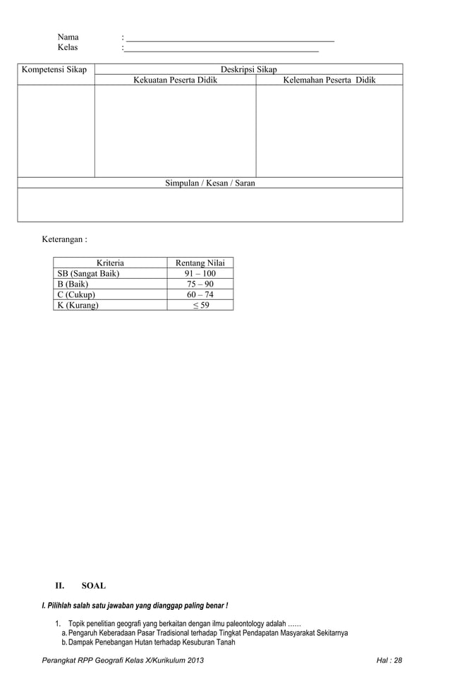 Rpp 2 geo langkah penelitian | PDF