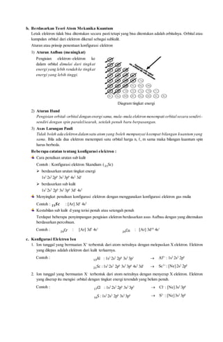 Rpp 2 struktur atom 4 konfigurasi elektron | DOCX