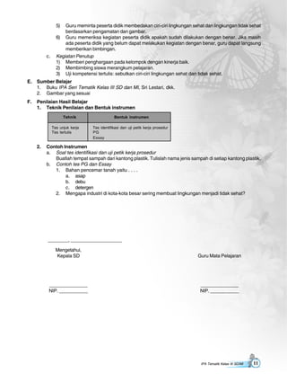 Rpp 3a sd ipa kelas 3 | PDF