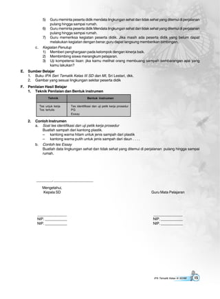 Rpp 3a sd ipa kelas 3 | PDF