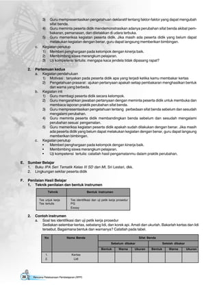 Rpp 3a sd ipa kelas 3 | PDF