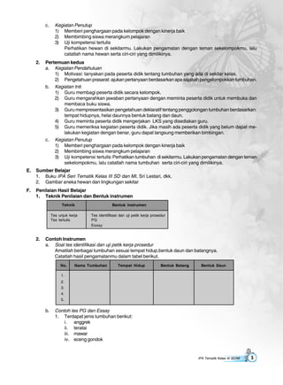 Rpp 3a sd ipa kelas 3 | PDF