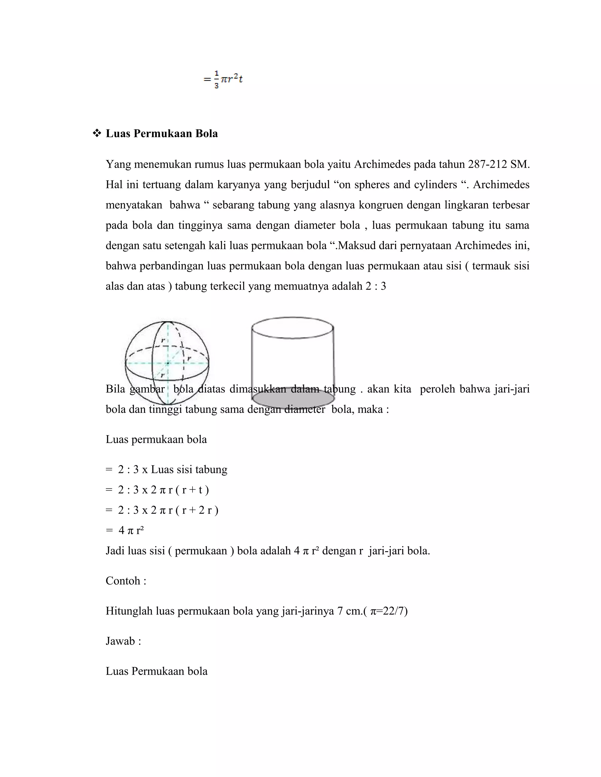 Rpp 3 bangun ruang sisi lengkung | PDF