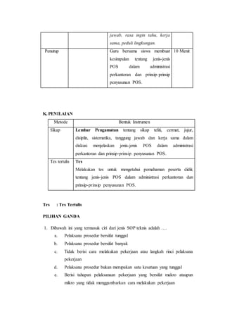 Rpp 3 jenis dan prinsip pos | DOCX