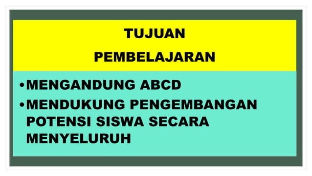MEMBUAT TUJUAN PEMBELAJARAN DALAM RPP | PPT