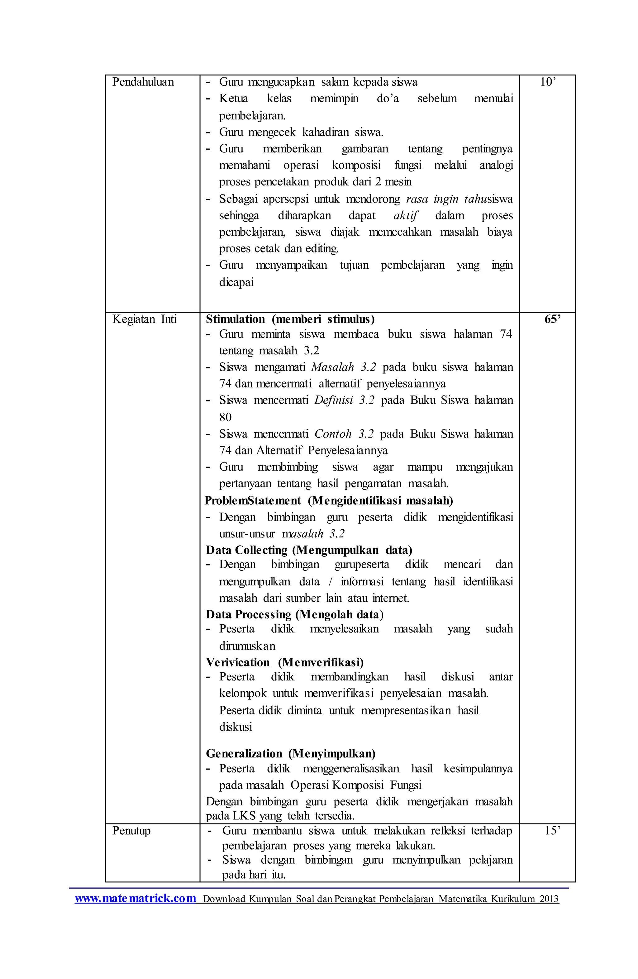 Rpp 4 komposisi fungsi (1) | DOCX