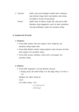 Rpp 6 MATERI TABUNG | DOCX