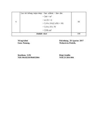 Rpp 6 MATERI TABUNG | DOCX