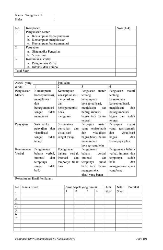 Rpp 7 geo mitigasi bencana | PDF