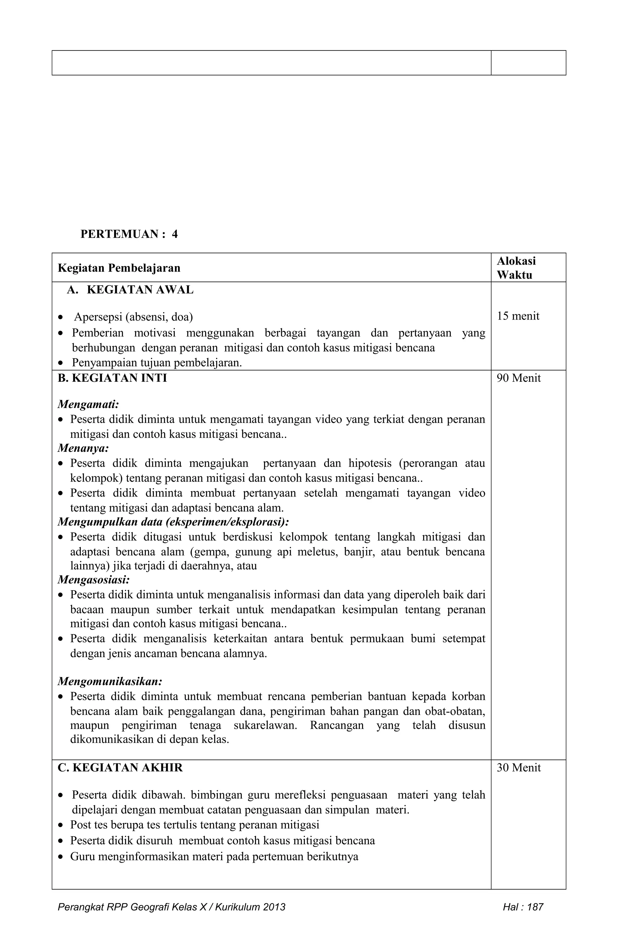 Rpp 7 geo mitigasi bencana (1) | DOC