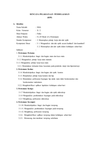 Alat-Alat Optik rpp | PDF