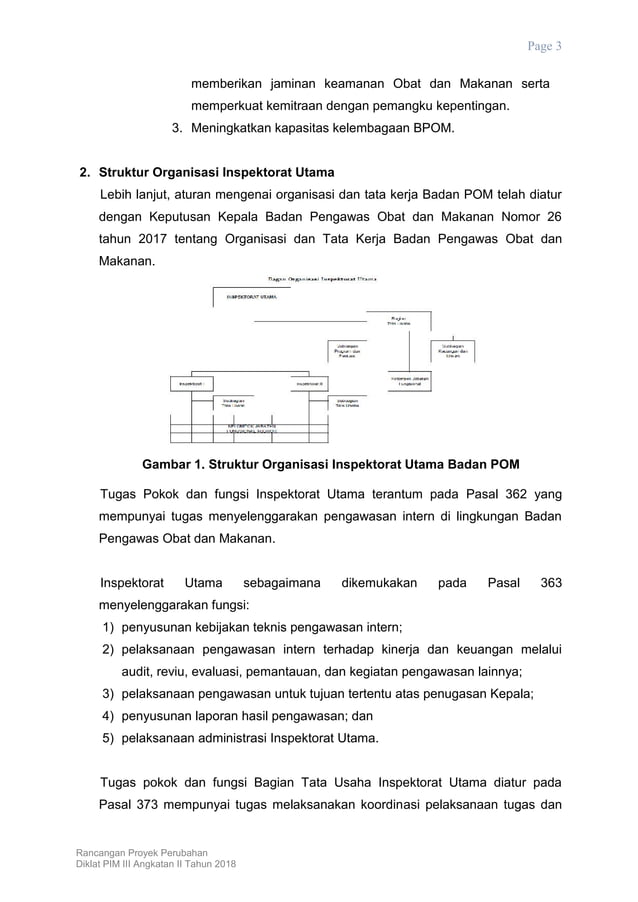 Rancangan Proyek Perubahan Diklat PIM III | PDF