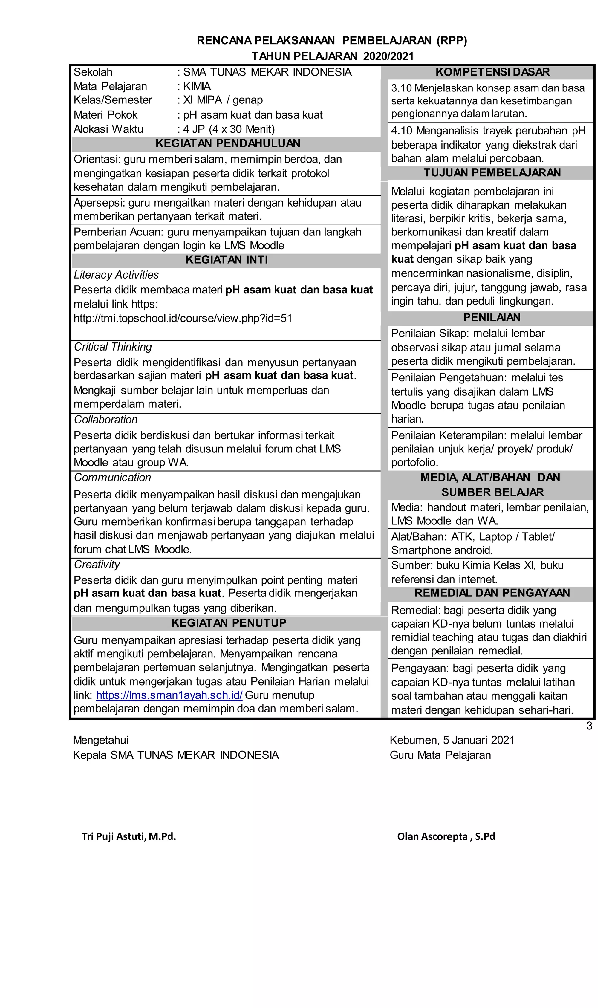 Rpp asam basa kuat converted | PDF