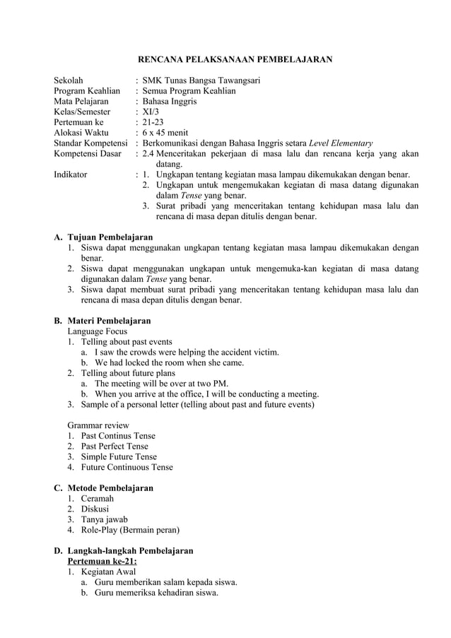 Rpp bahasa inggris smk_xi_kd.04