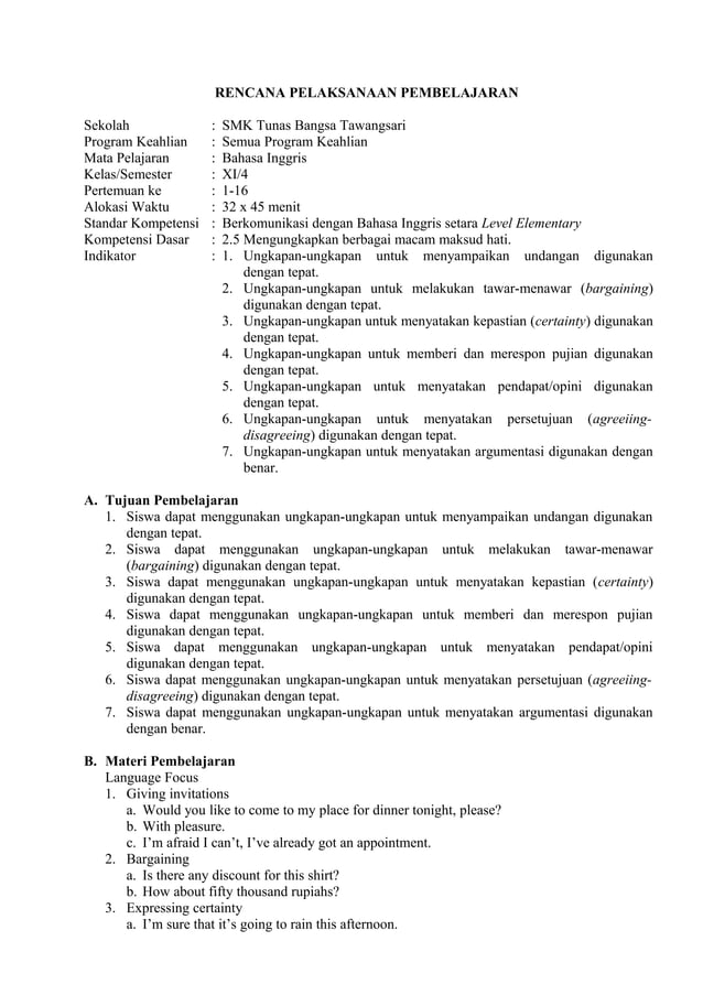 Rpp bahasa inggris smk_xi_kd.05