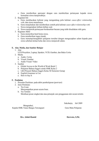 Rpp bahasa inggris smk_xi_kd.07