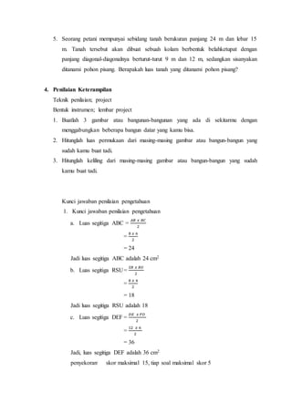 contoh RPP Matematika SMP | DOCX