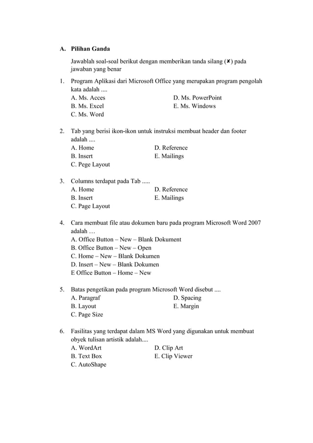 Rpp bekerja dengan ms word | DOC