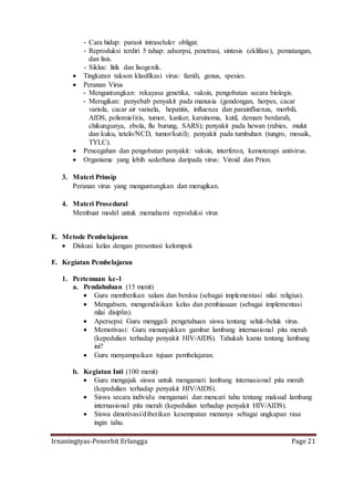 Rpp biologi sma ma kelas x jilid 1 | PDF