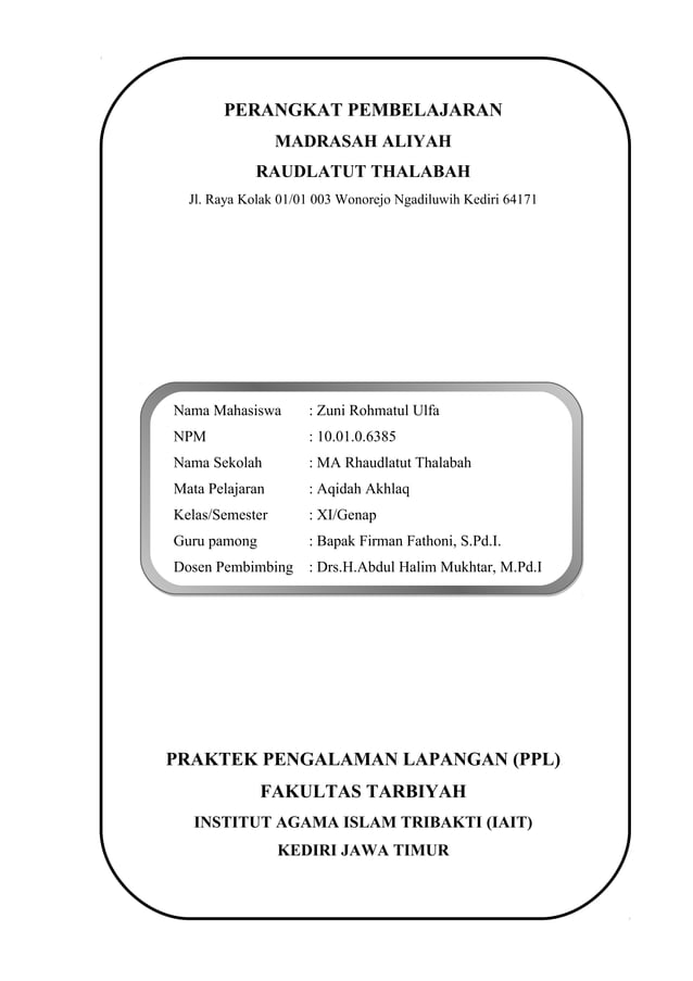 RPP (COVER) | PDF