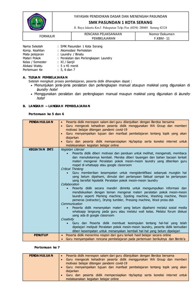 rpp daring laundry.doc