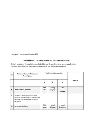 Rpp dasar perawatan mekanisme gear dan pemeliharaan gear | PDF