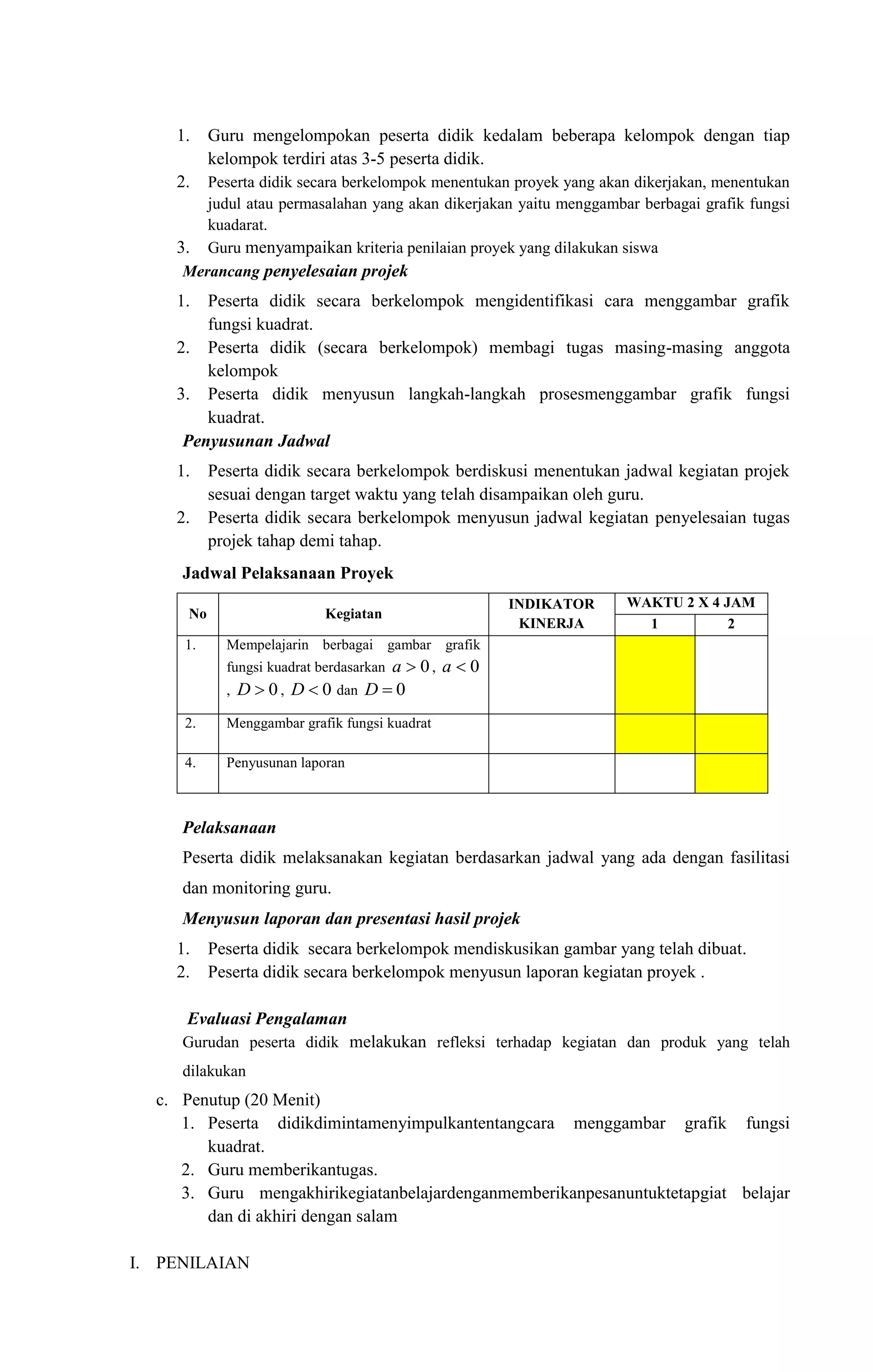 Rpp discovery learning matematika | DOCX