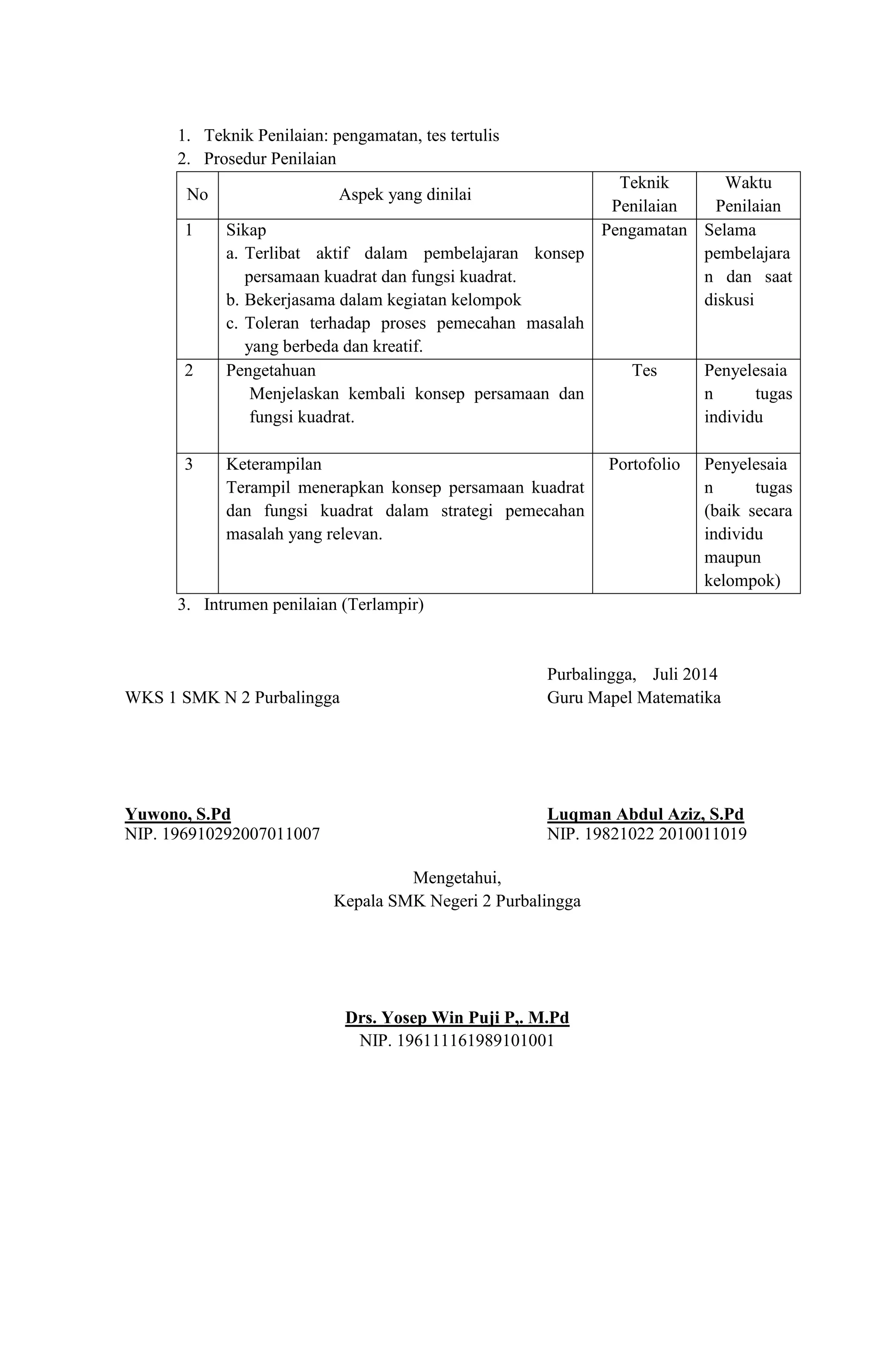 Rpp discovery learning matematika | DOCX