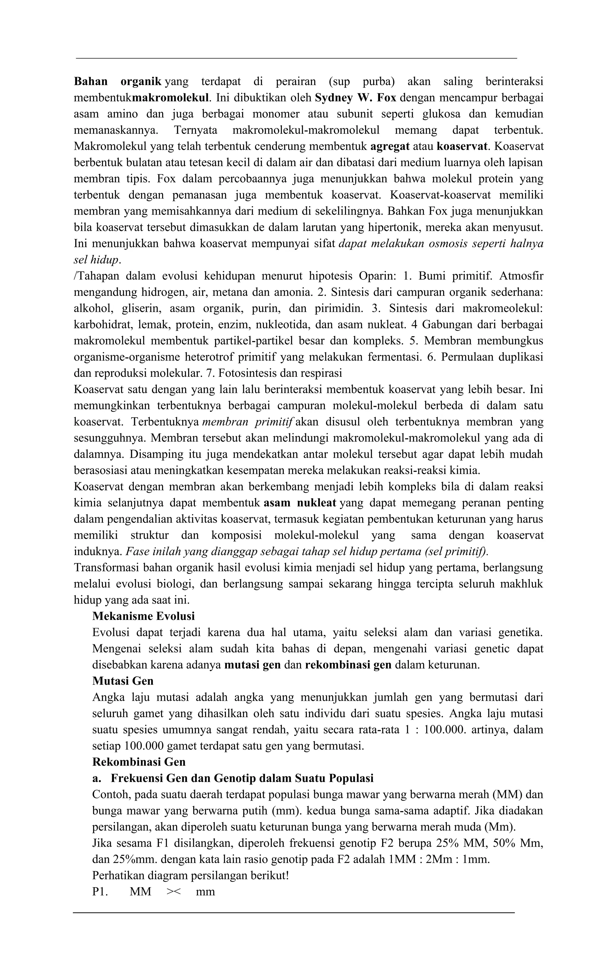 rpp materi evolusi kelas 12 sesuai kurikulum 2013 | DOC