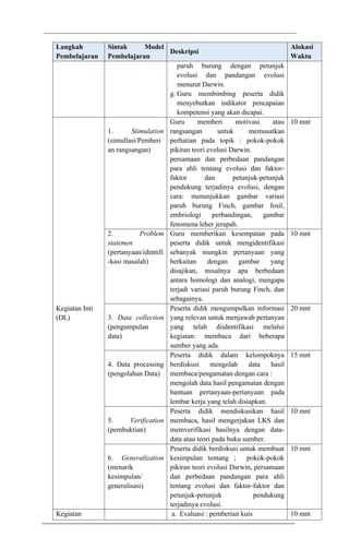 rpp materi evolusi kelas 12 sesuai kurikulum 2013 | DOC